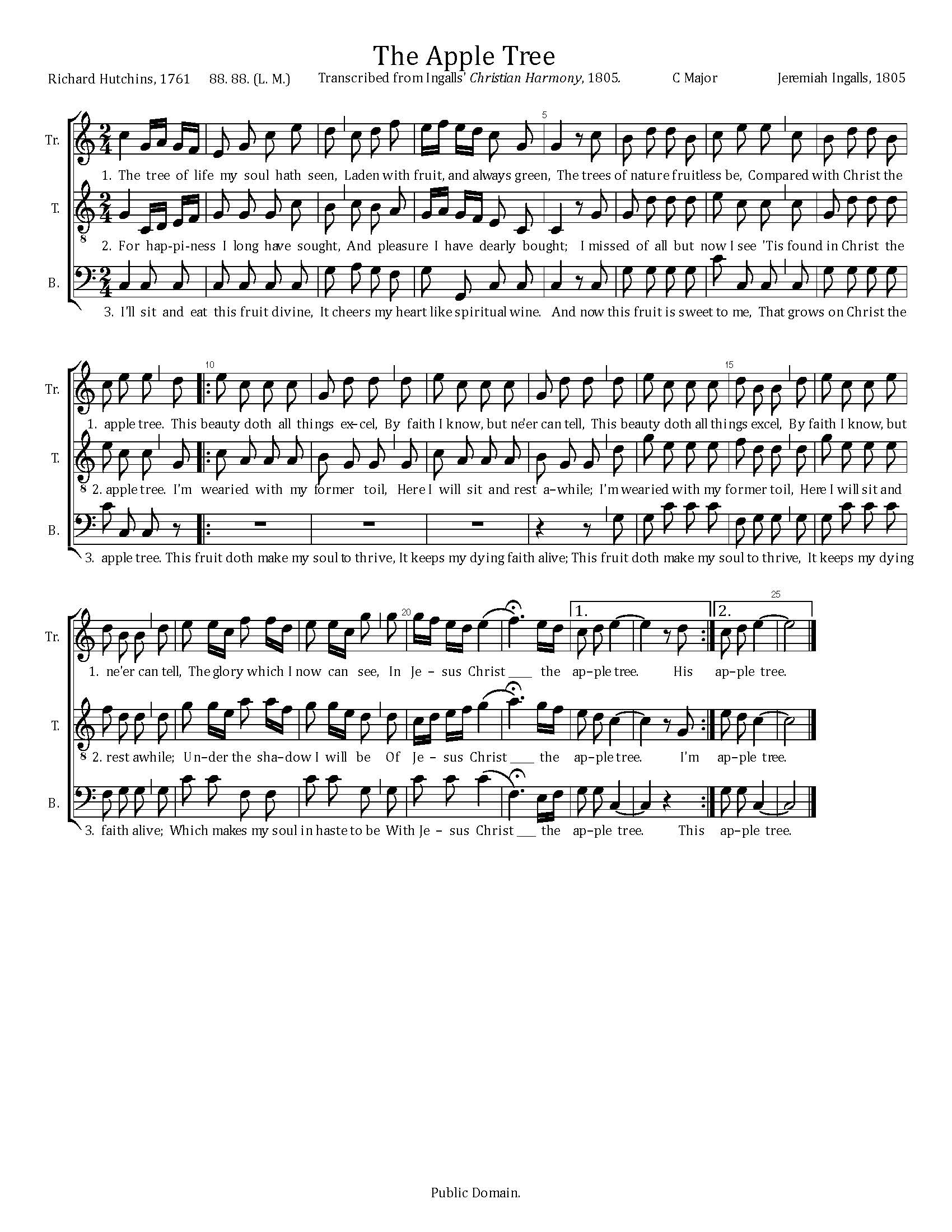 Jesus Christ the Apple Tree - Hymn Lyrics and Info