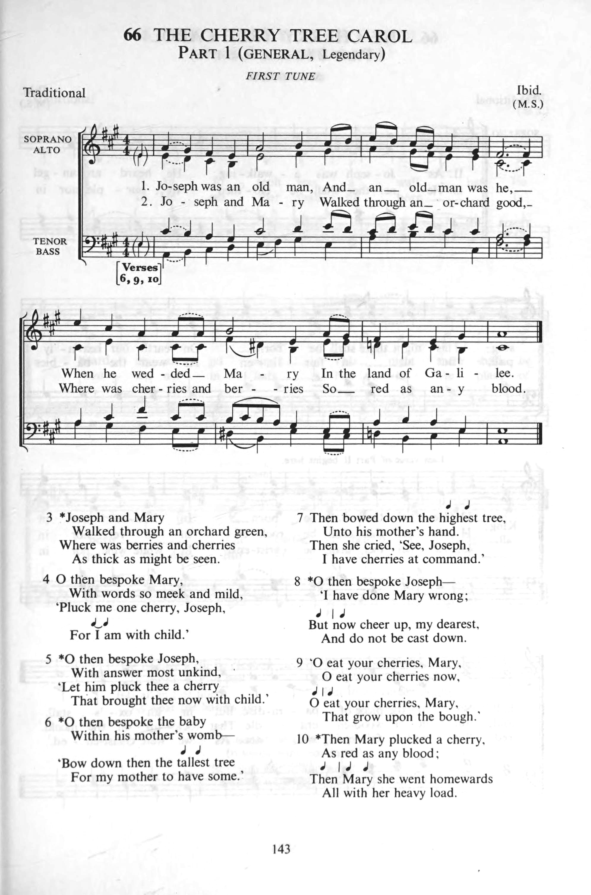 The Cherry-Tree Carol - Hymn Lyrics and Info
